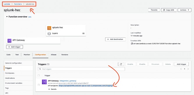 Aws Lambda For Splunk Hec Integration Traceableai